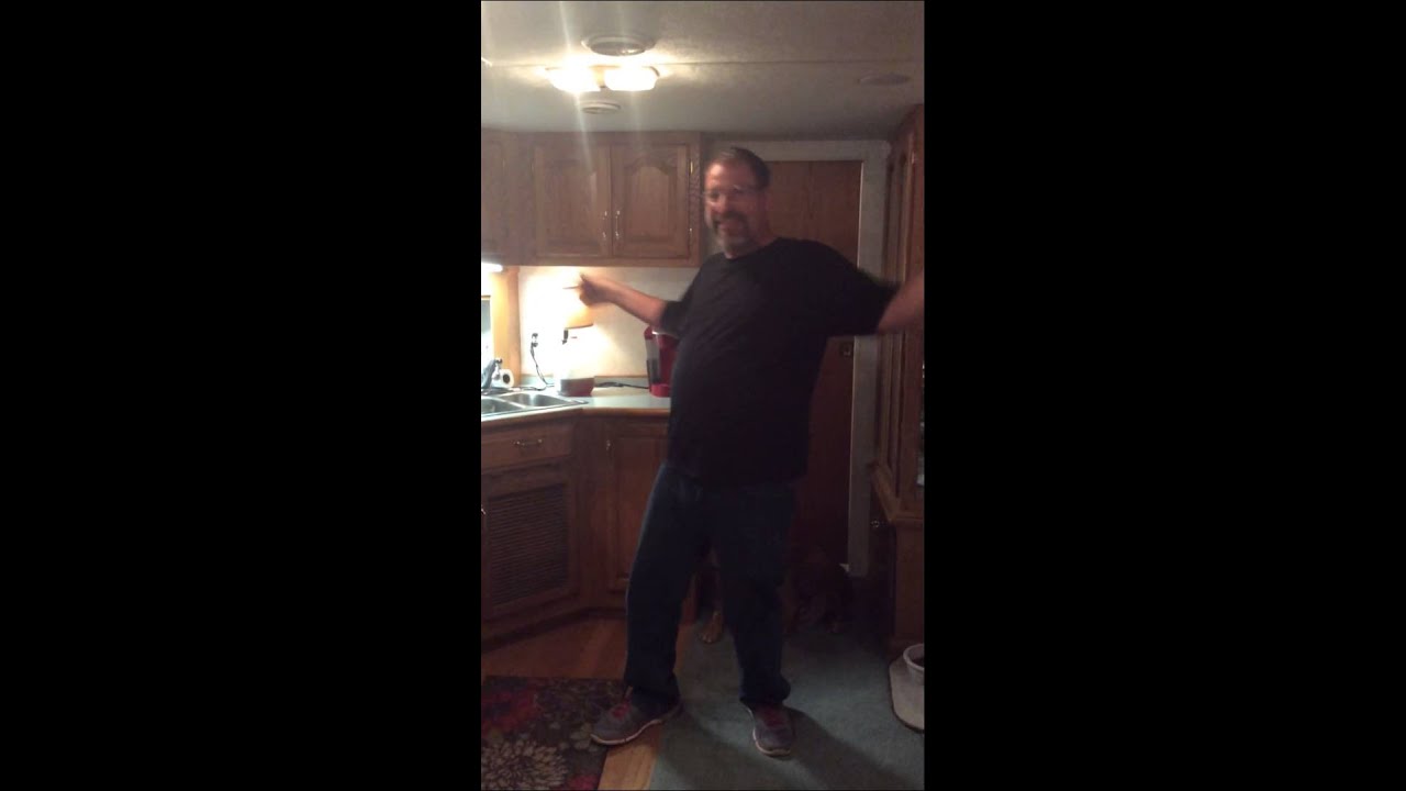 Theophilus doing the Snoopy dance