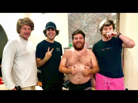 Nick Jonah vlog squad member eating 🍽 uncooked chicken 🍗 (David Dobrik)
