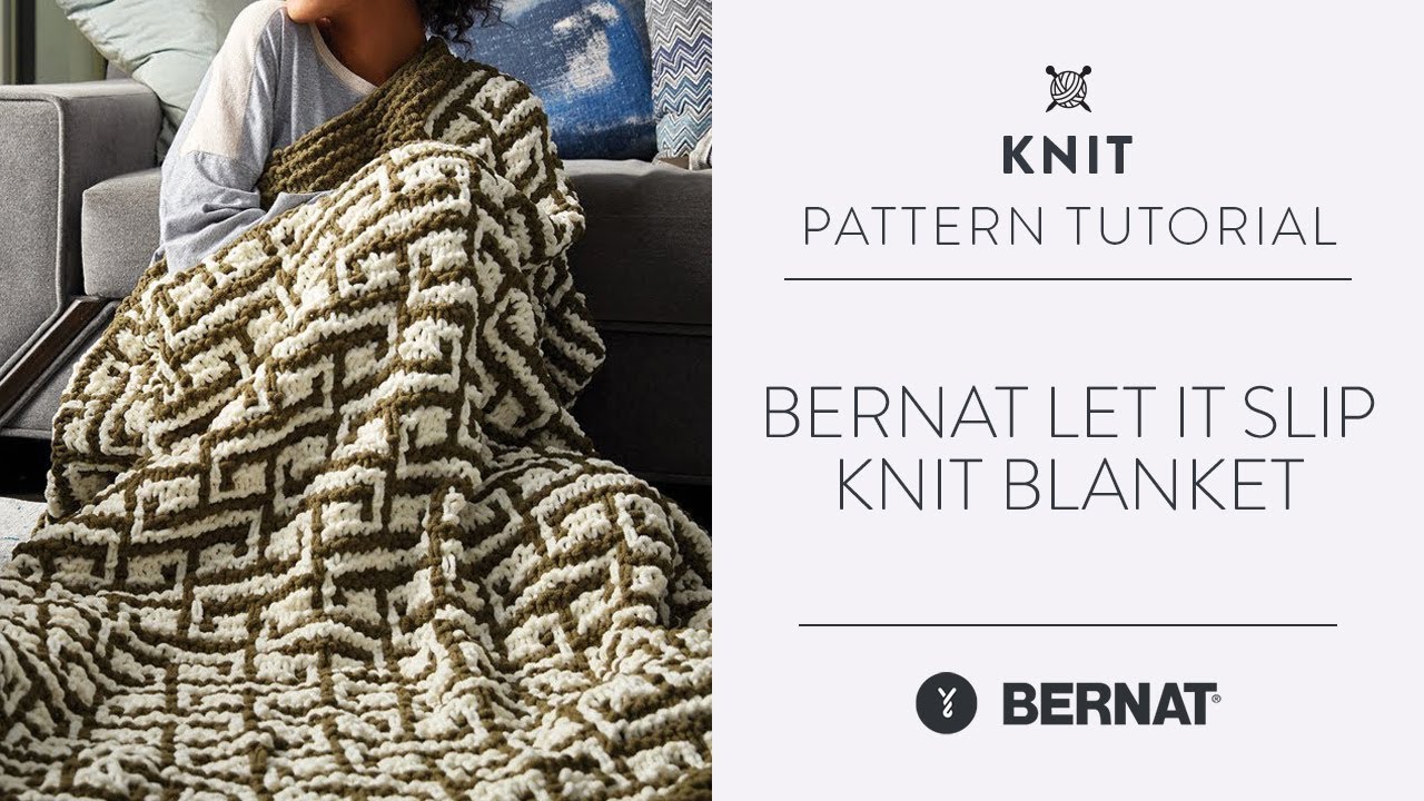 Easy Slip-Stitch Colorwork with Bernat Blanket