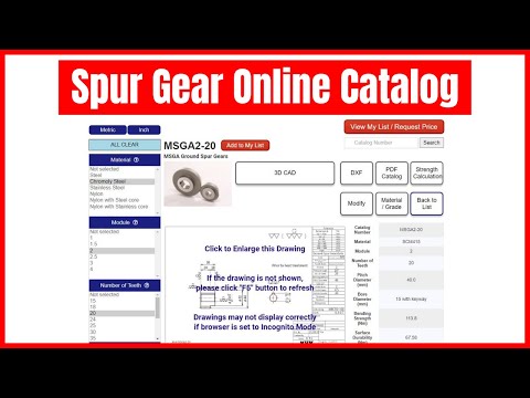 Spur Gear Online Catalog - KHK Stock Gears