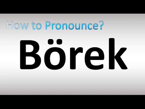 How to Pronounce Borek
