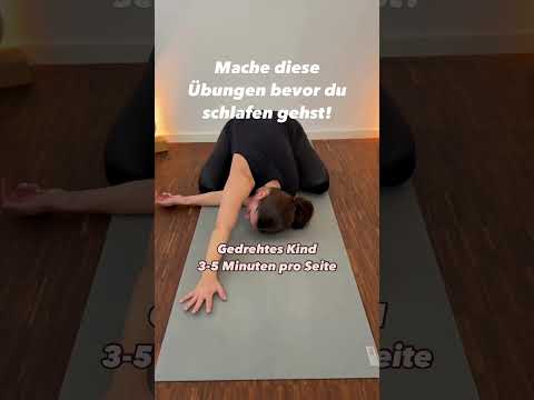 Mache diese Übungen bevor du schlafen gehst 💤