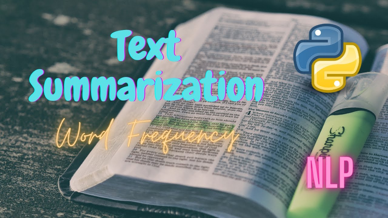 Text Summarization using Word Frequency (NLP) | Machine Learning | Python