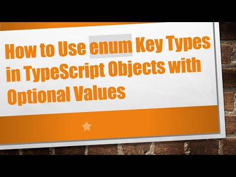 How to Use enum Key Types in TypeScript Objects with Optional Values