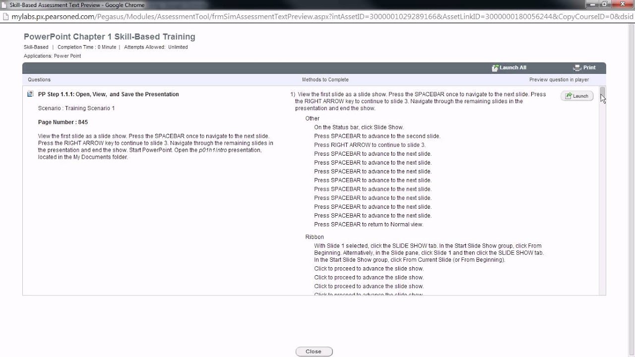 PowerPoint Chapter 1 Skill-Based Training Walkthrough & Troubleshooting