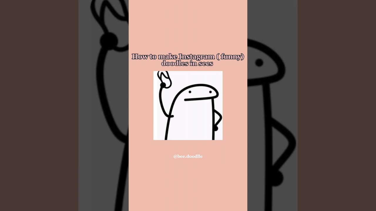 how to make Instagram funny doodles in secs. #doodle #youtubeshorts #cute #ideas art ,doodle