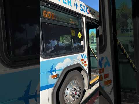 Santa Clara VTA Route 60 Milpitas BART via San Jose Airport Announcement on #0133 #shorts