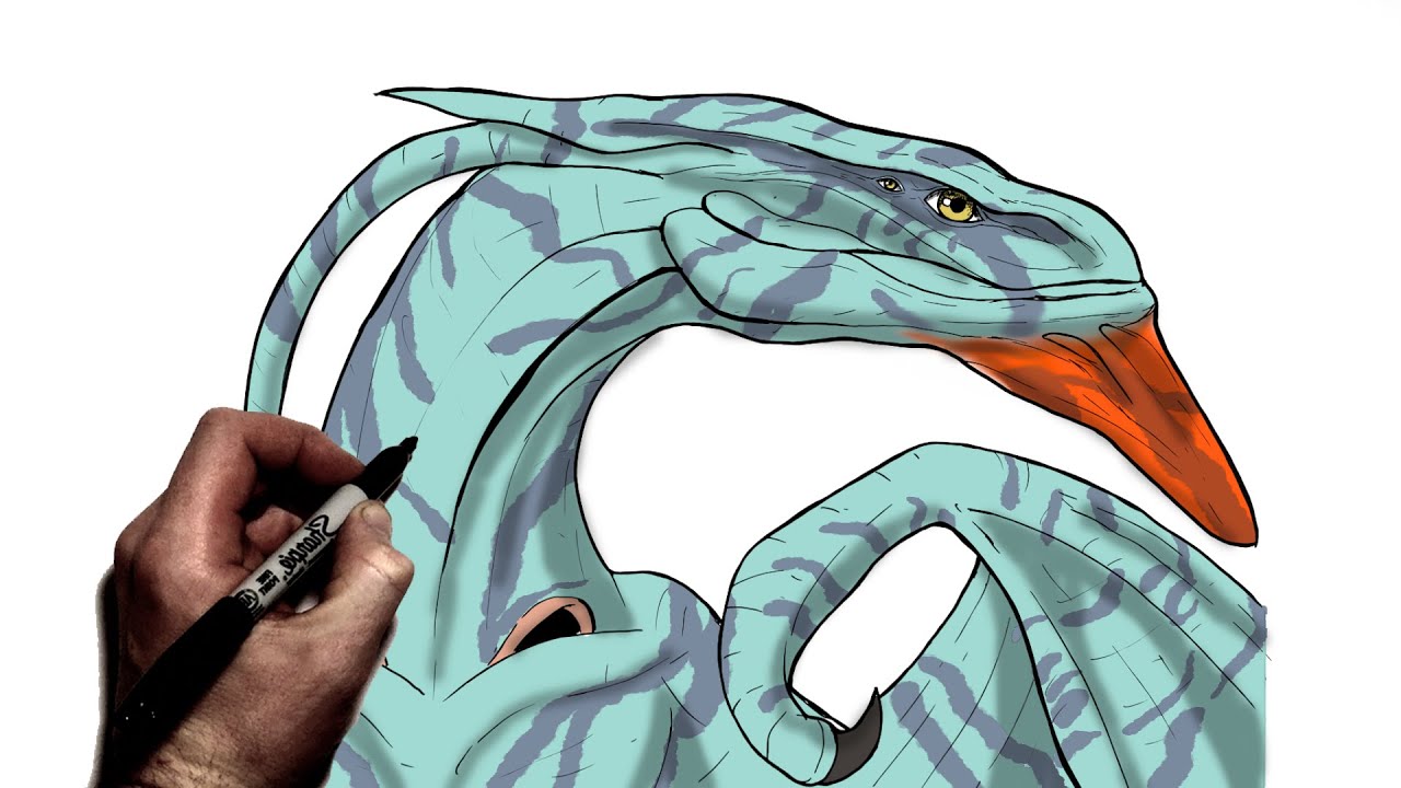 How To Draw Ikran / Banshee | Step By Step | Avatar