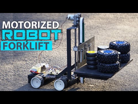 Remote Controlled Mini Forklift Robot | DIY Robotics Mechatronics Project Ideas