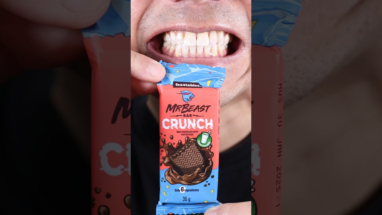 ASMR | @MrBeast Milk Chocolate Crunch Bar #DoctorTristanPeh #ASMR #Feastables