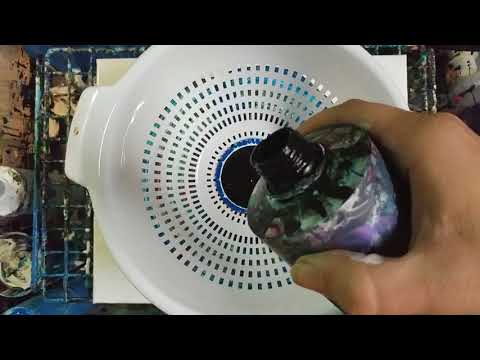 Acrylic & Colander Technique for beginners | Art & Deco | brain-perks
