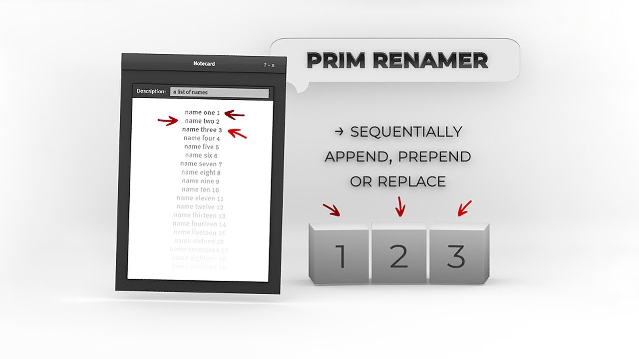 Sequential Prim Renamer - Video Demonstration and Tutorial