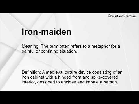 Iron-maiden Meaning