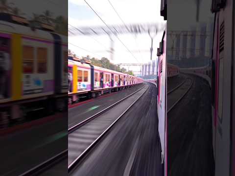 Indian Rialway vs Mumbai Local #shorts #indianrailways #railway #mumbailocal