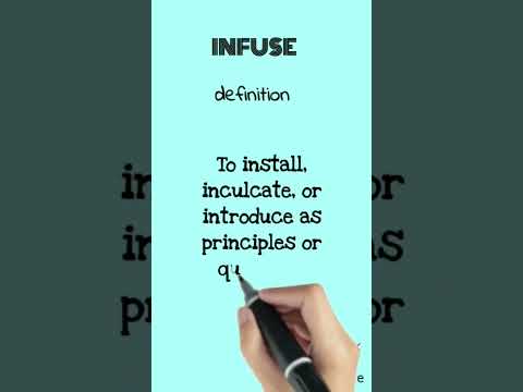 INFUSE - Word Meaning | Synonyms | Antonyms | English Vocabulary For SSC, TPSC, IBPS etc.