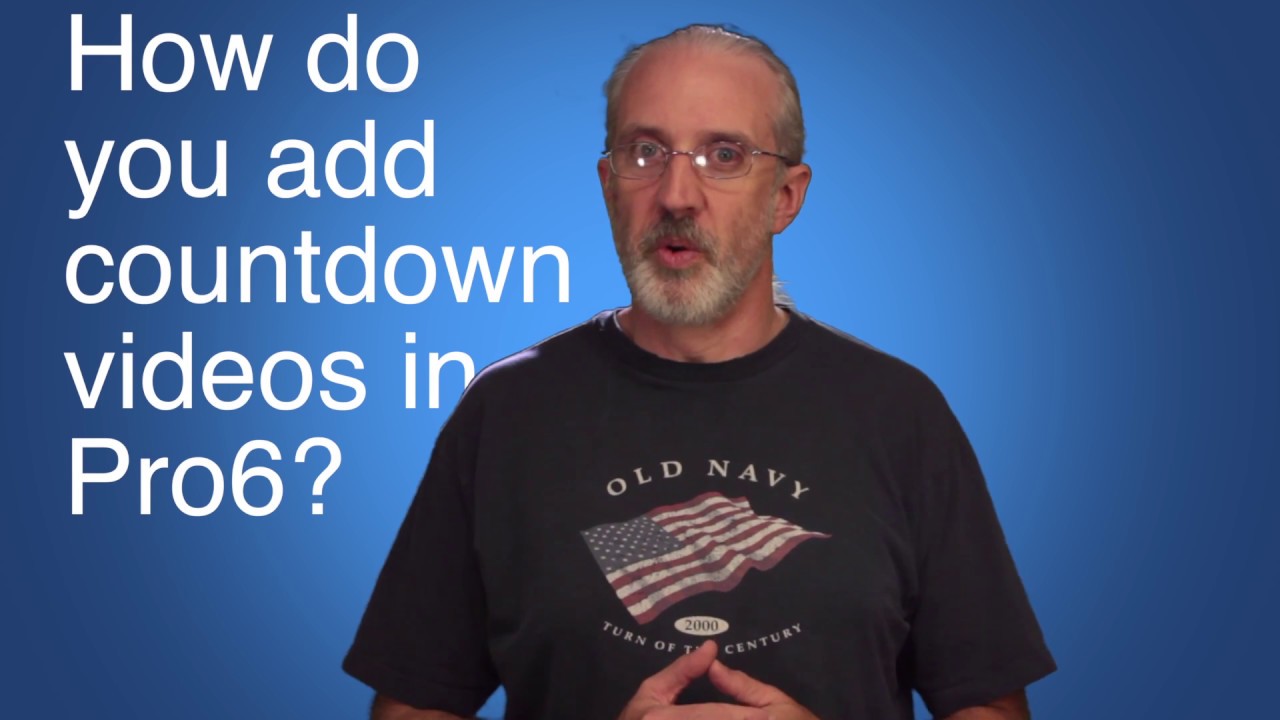 ProPresenter 6 Tutorial:  How to add video countdowns