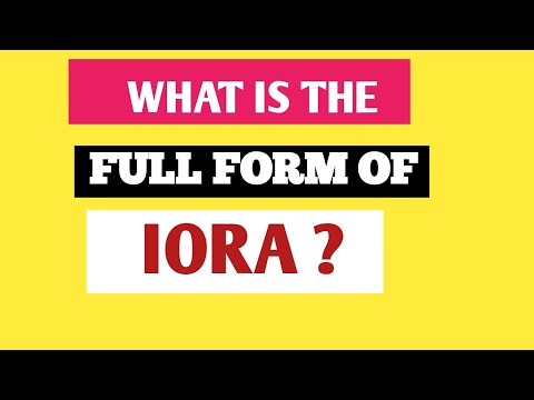 IORA FULL FORM PART (1335)//WHAT IS THE FULL FORM OF IORA//FULL FORM OF IORA//