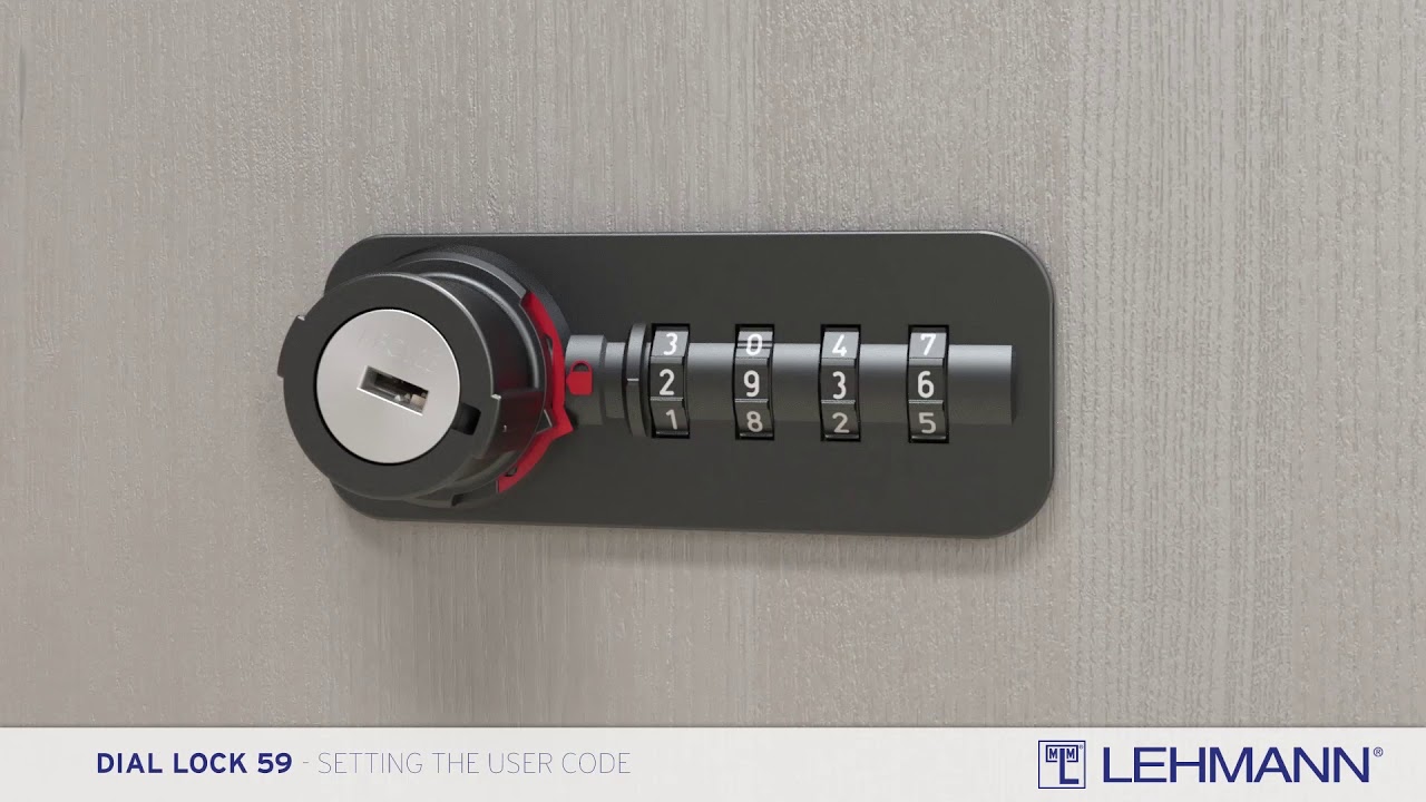 Dial Lock 59 - Fixcode -   Setting the User Code