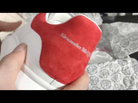 ALEXANDER MCQUEEN OVERSIZE SNEAKER IN WHITE RED REVIEW