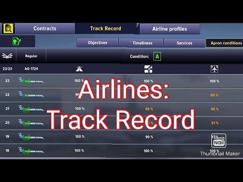 Airlines: Track Records | Airport Simulator Tycoon: First Class