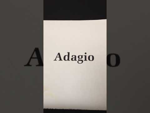 Tempo Markings. Adagio Andante Moderato Allegro