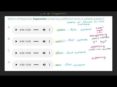 Free Practice Question - DLAB Syllable Stress Question 6