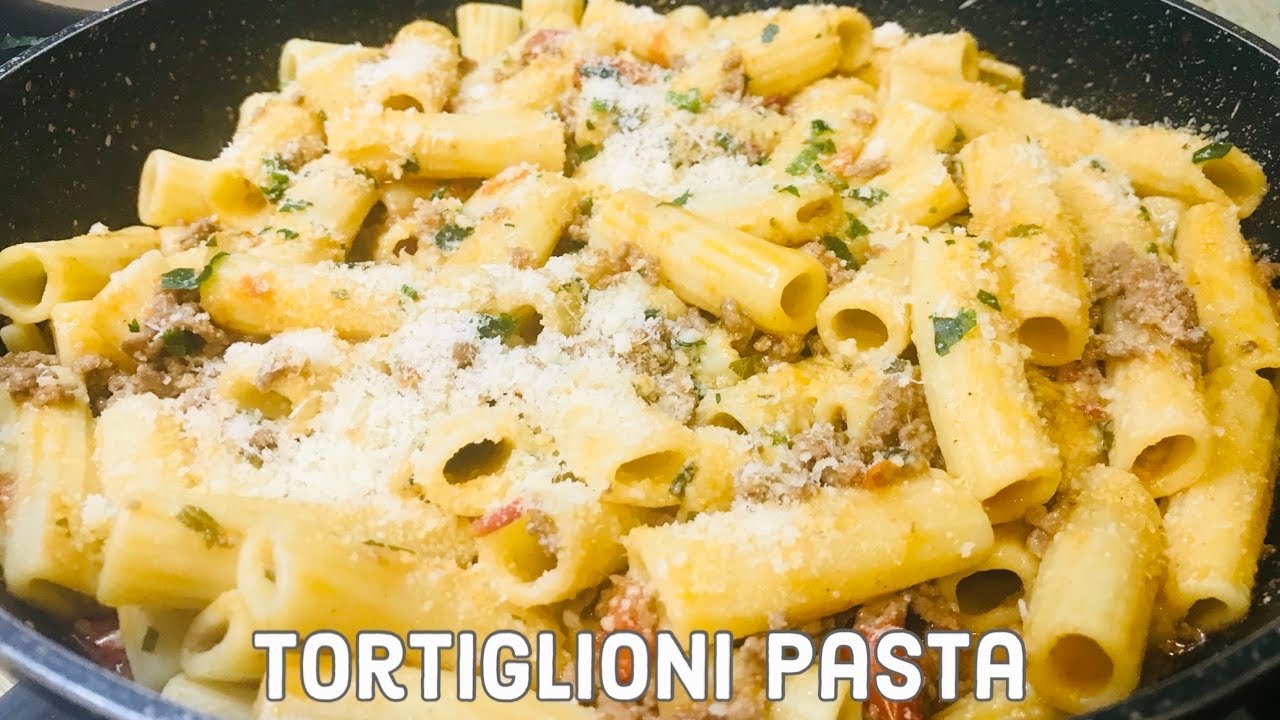 TORTIGLIONI PASTA | TORTIGLIONI PASTA RECIPE