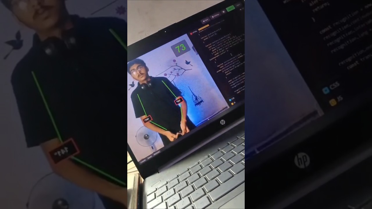 I Made Fitness AI Coach with #CV #html #css #js #programming #coding #ai #fitness #shorts