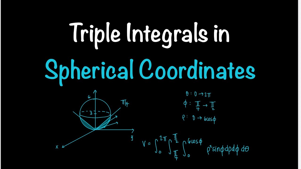 Triple Integrals in Spherical Coordinates | 6 Worked Examples & Step-by-Step Solutions