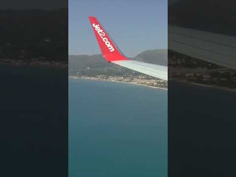 Jet2.com Zakynthos airport landing