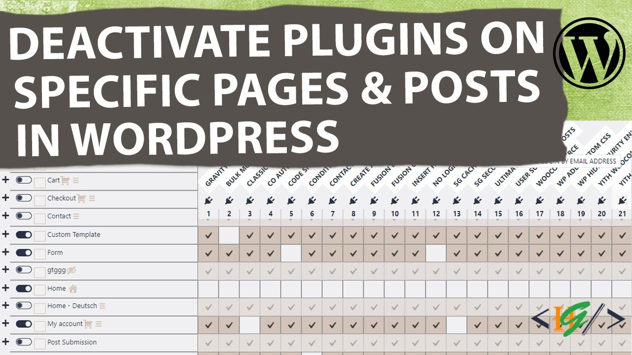How to Deactivate Plugins on Specific Pages and Posts in WordPress