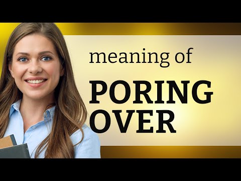 Poring over • what is PORING OVER meaning