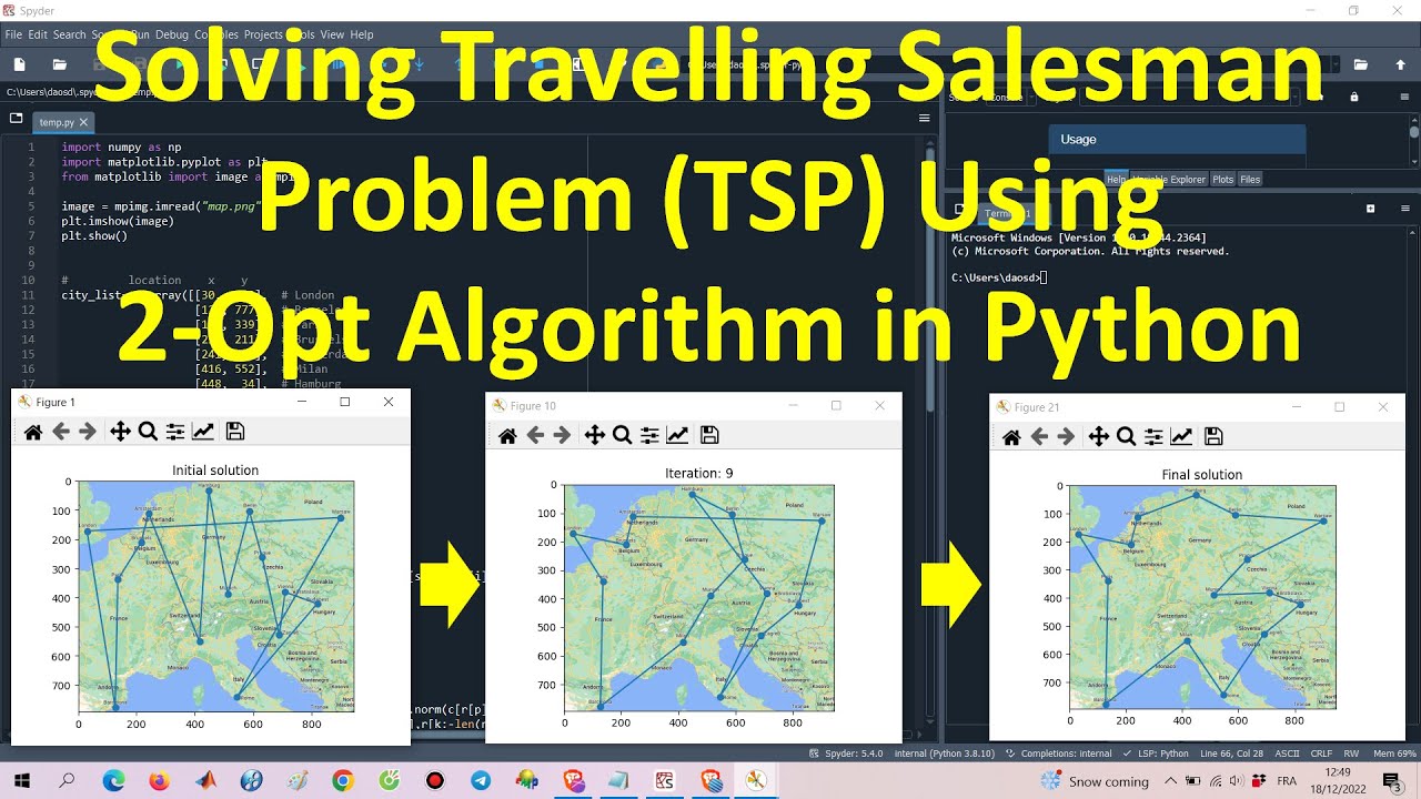 Solving Travelling Salesman (TSP) Using 2 Opt Algorithm in Python