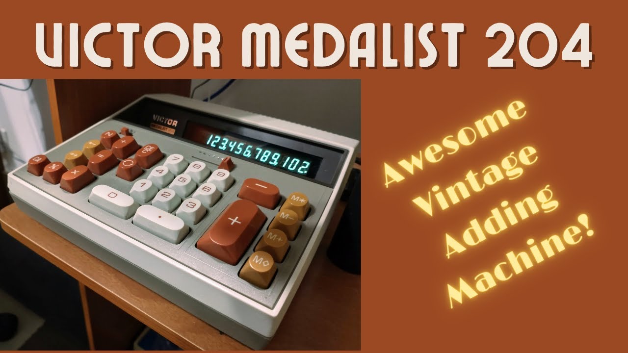 Victor Medalist 204: Awesome Vintage Adding Machine Calculator
