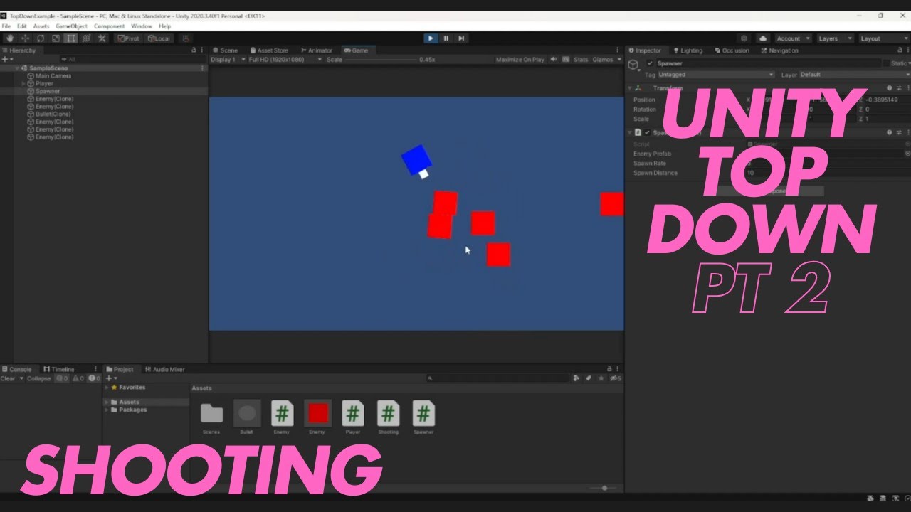 Unity Top-Down Shooter #2 Shooting