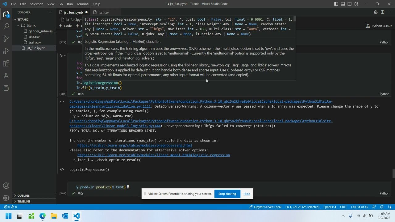 Data science Project: Titanic Dataset for Machine Learning
