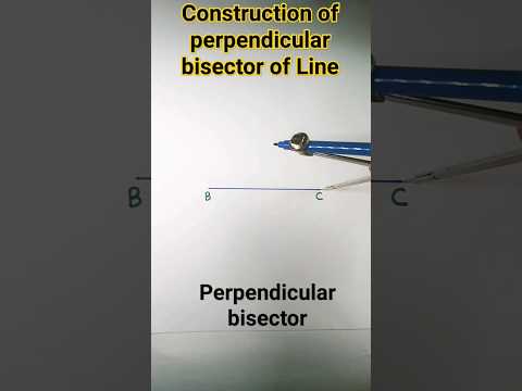 how to draw perpendicular bisector of line#shorts#viralshorts#ytshorts#RB knowledge explore