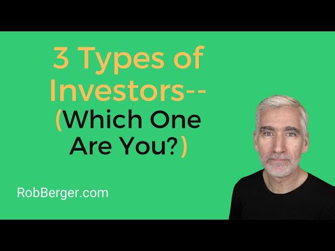3 Types of Investors--Which type are you?