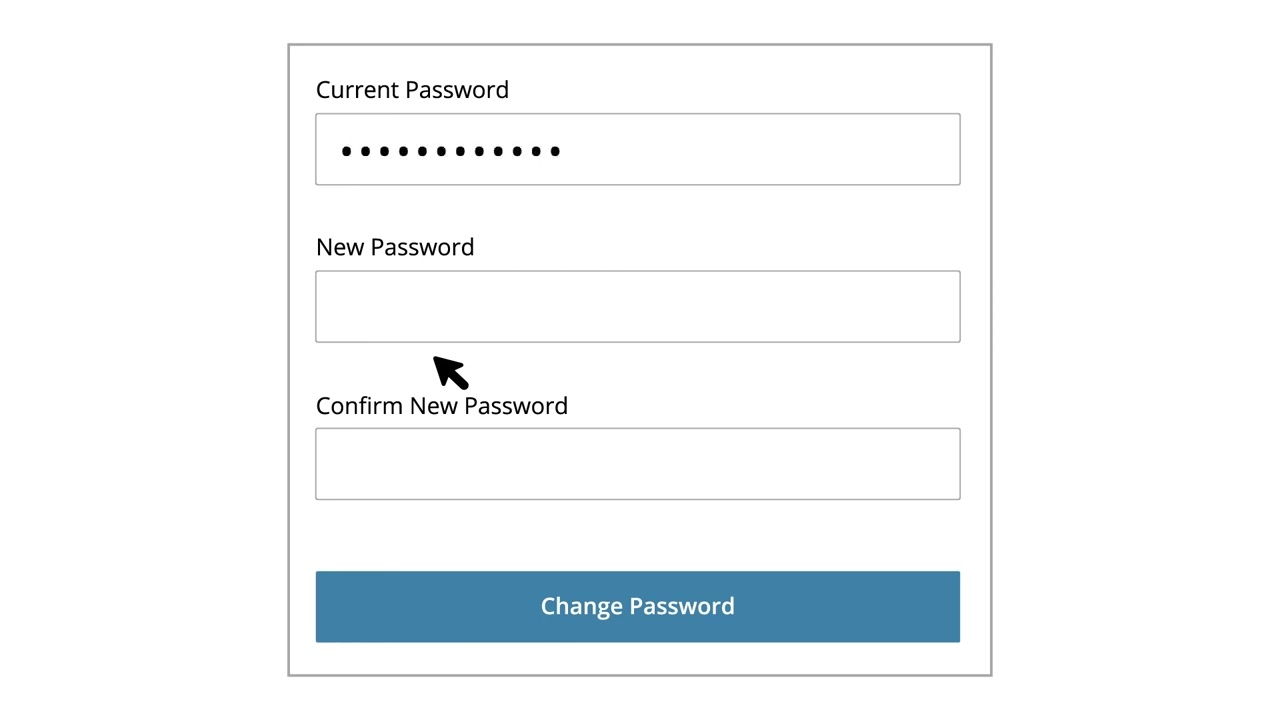 Digital Banking Preferences & Settings - Change Password