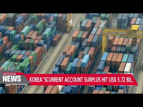 Korea's current account surplus hit US$ 5.72 bil. in October