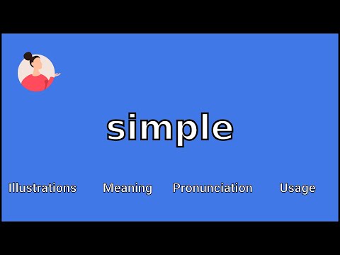 SIMPLE - Meaning and Pronunciation