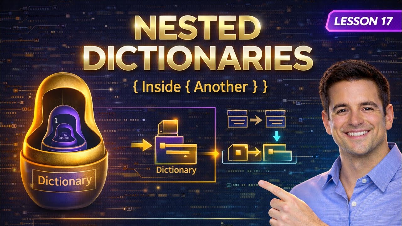 Advanced Python Dictionaries: Nested Dictionaries & Lists Tutorial | Python Course #17