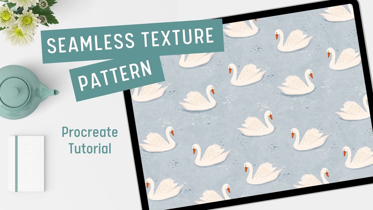 Procreate Tutorial : Create a seamless textured background