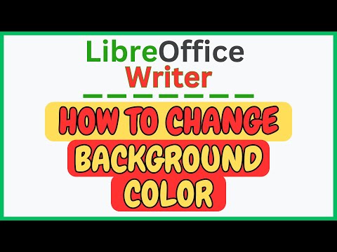 How To Change The Page Background Color In LibreOffice Writer | PC | Step-by-Step Guide!