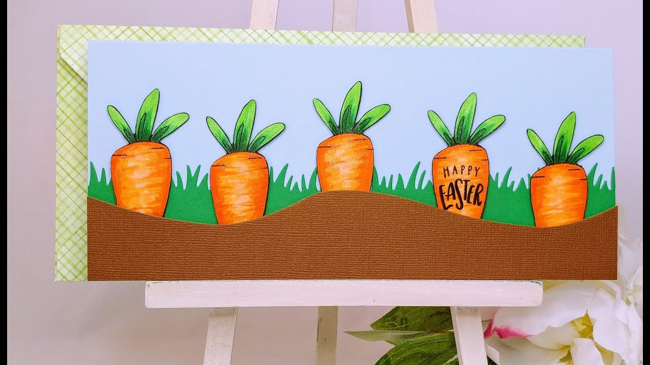 Cheerful Easter Card & Envelope Punch Board Tricks
