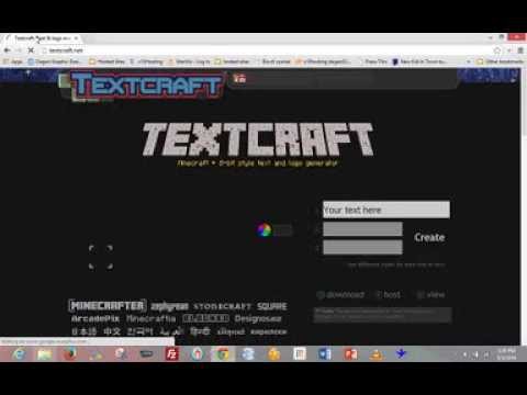 Minecraft logo text generator - tpfery