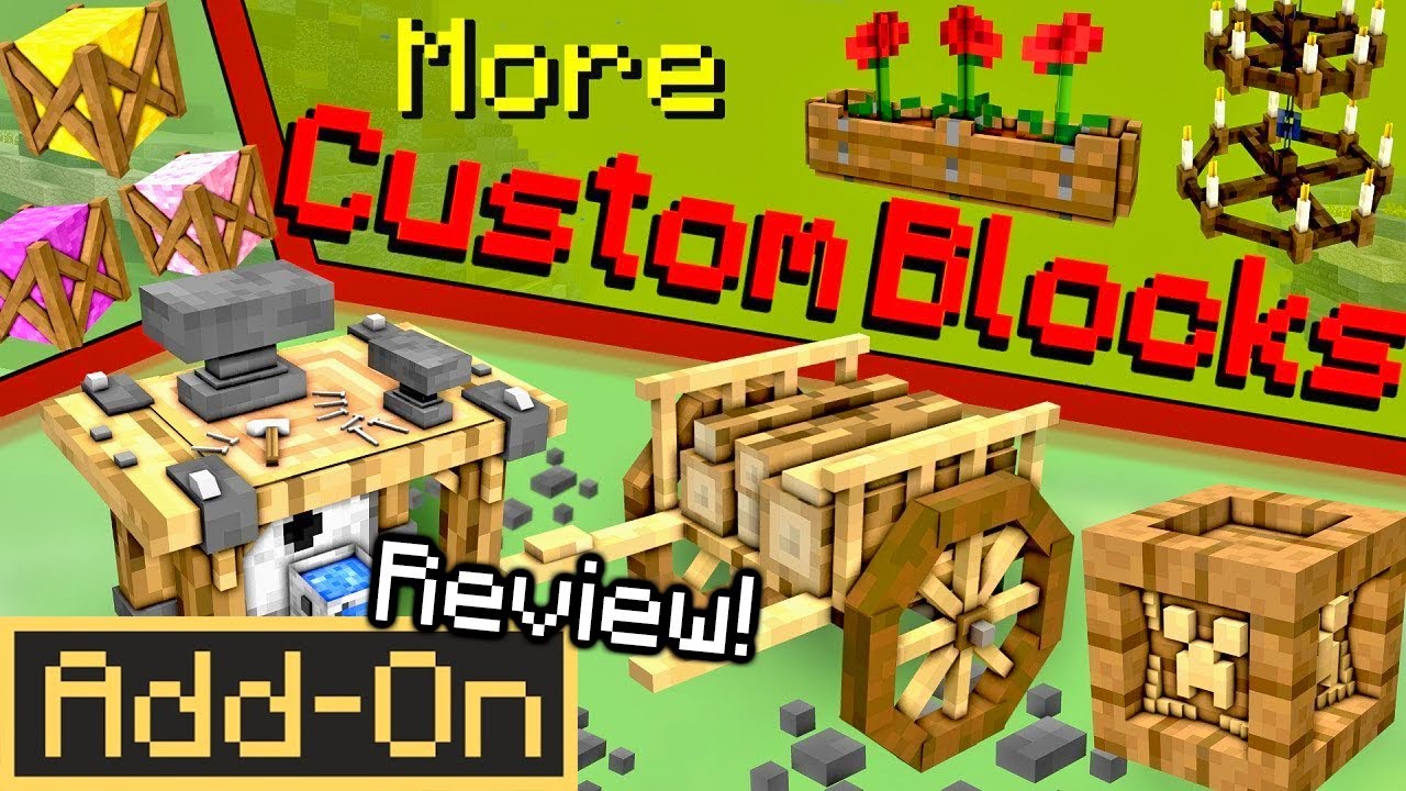 ADDING 200+ BLOCKS to Minecraft Survival! (MORE CUSTOM BLOCKS ADDON)