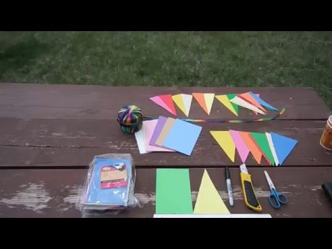 How to make easy bunting flags