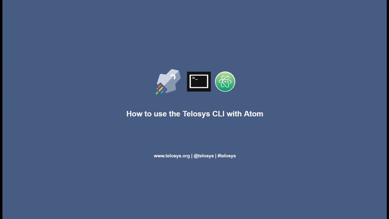 How to use the Telosys CLI with Atom
