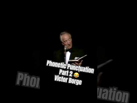 Phonetic Punctuation - Part 2 😂 Victor Borge #dailylaughs #comedy #funny #phonetic #punctuation